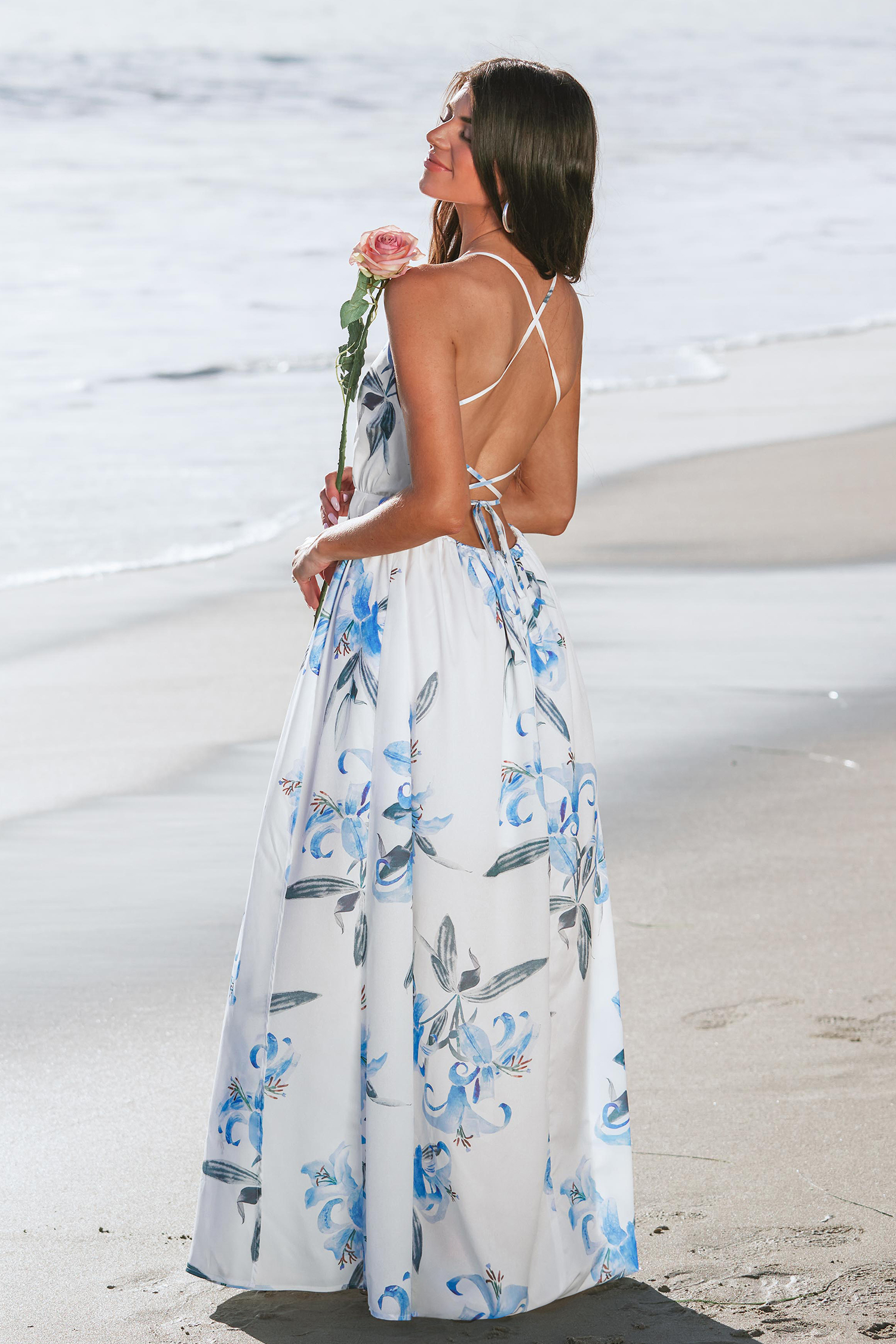X Madison Beach Wedding Romance Floral Print Backless Dress Cupshe AU X Madison Beach Wedding Romance Floral Print Backless Dress Cupshe AU
