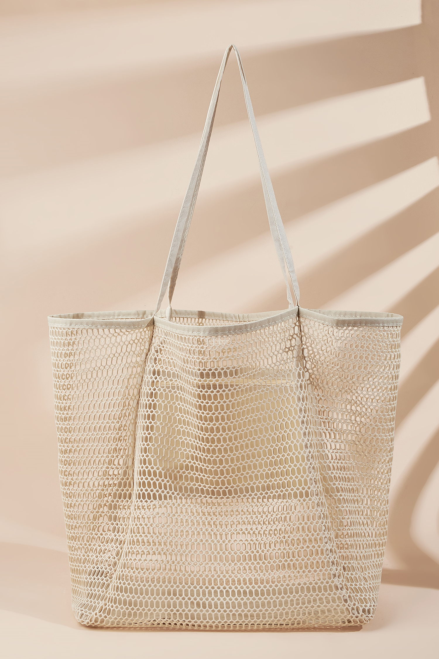 Neutral Mesh Tote Bag