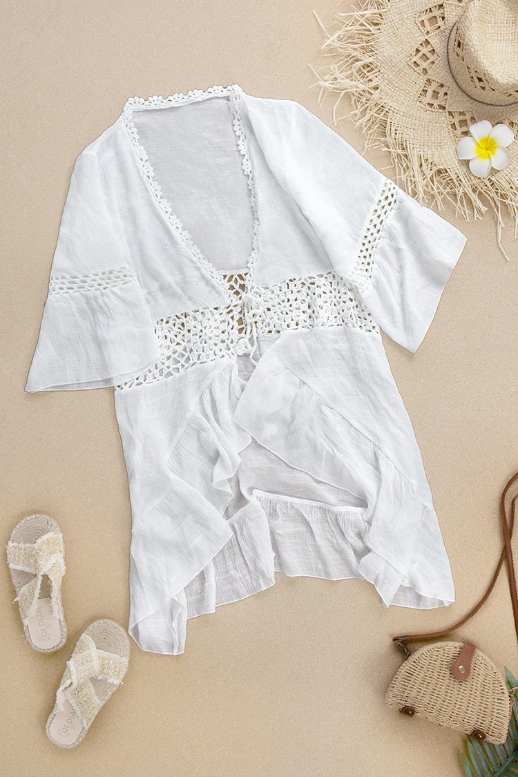 Crochet Ruffle Cover Up