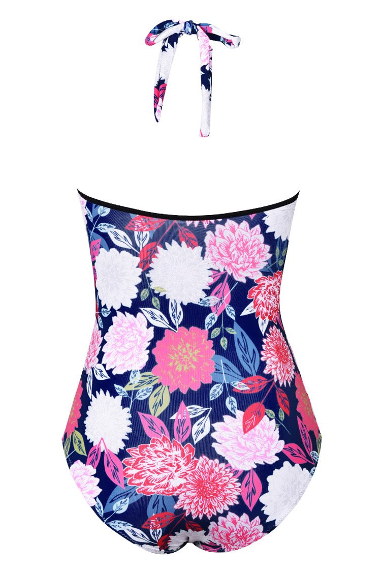 Colourful Fireworks Print One-piece Swimsuit