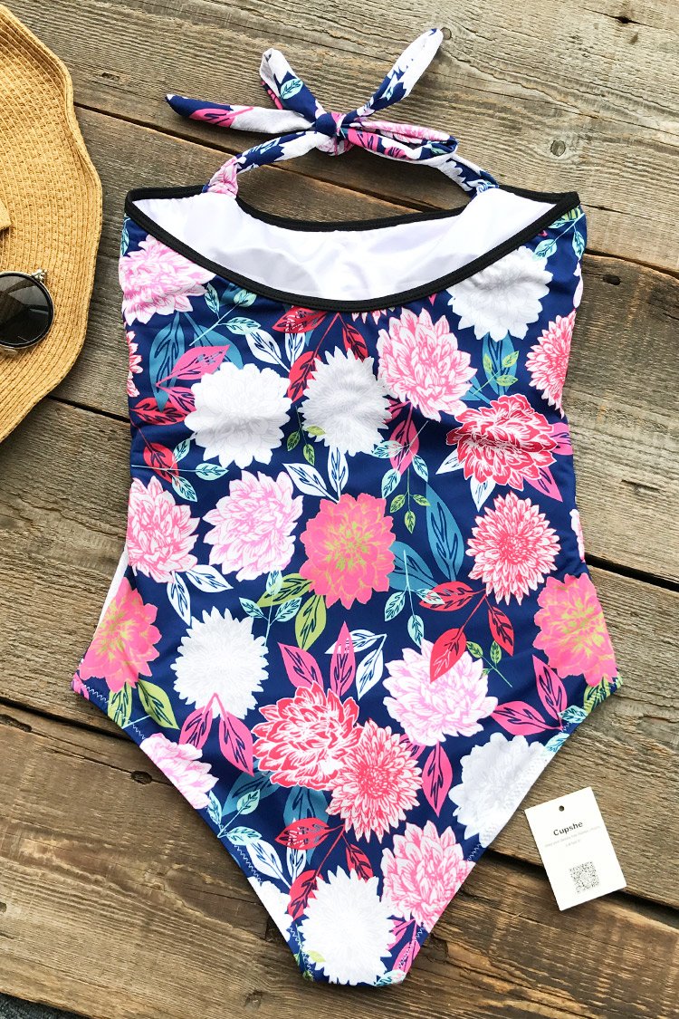 Colourful Fireworks Print One-piece Swimsuit