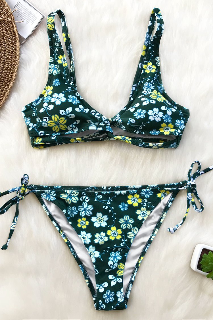 Drag It Out Print Bikini Set