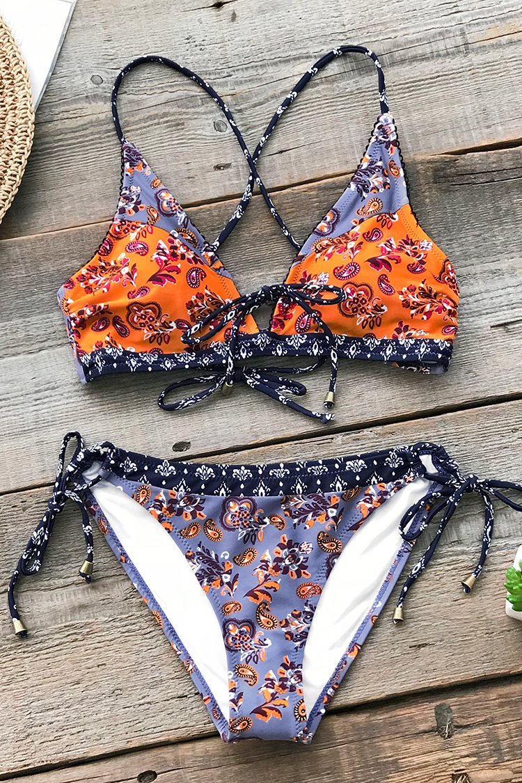Summer Paisley Bikini Set