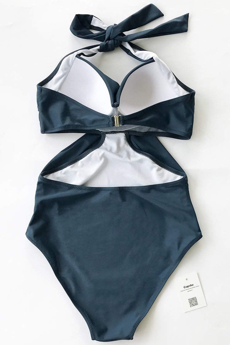 Artistic Temperament Halter One Piece Swimsuit