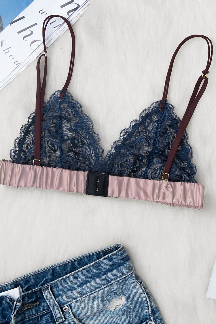 Romantic Blue Lace Bralette