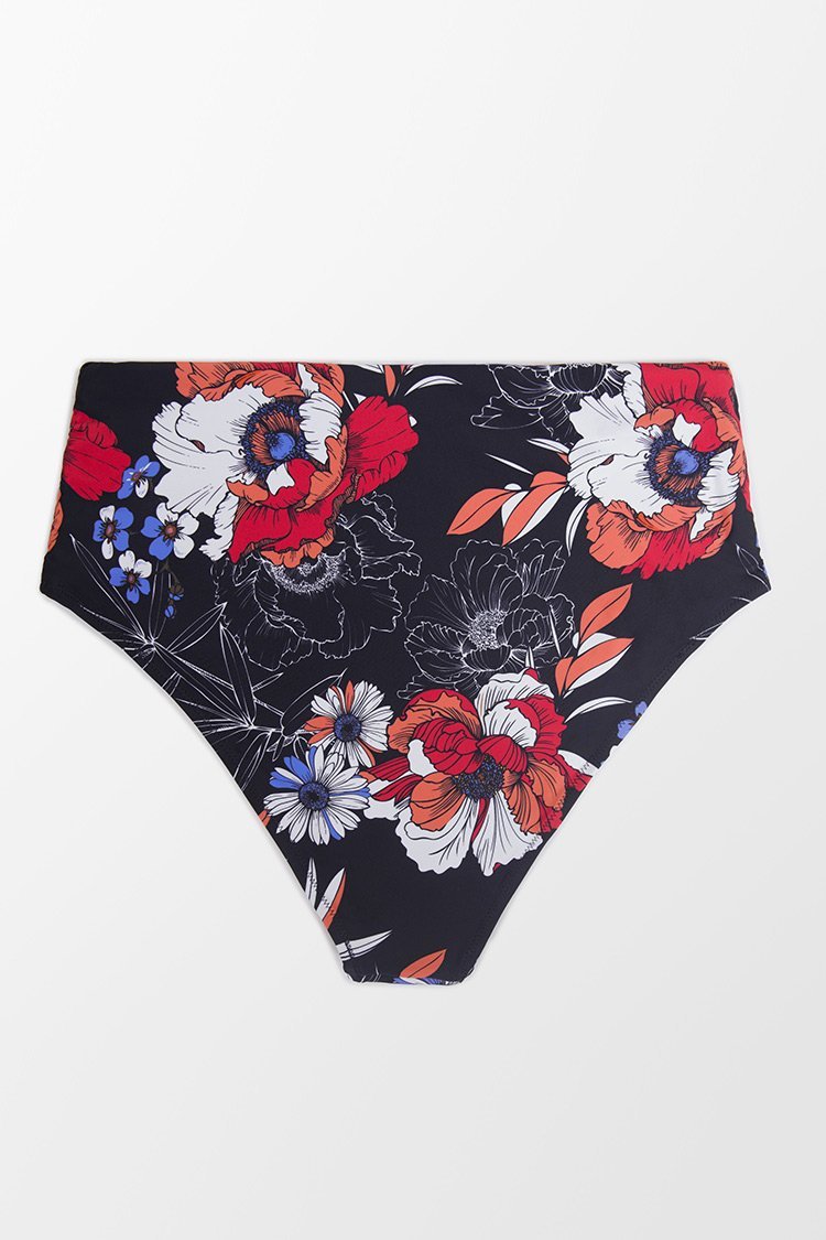 Elizabeth Floral Plus Size Bikini Bottom- Cupshe AU
