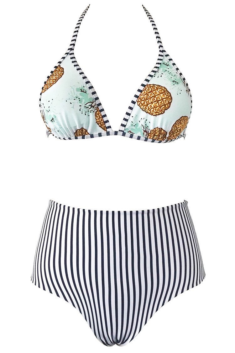 Call Me Pineapple Reversible Bikini Set