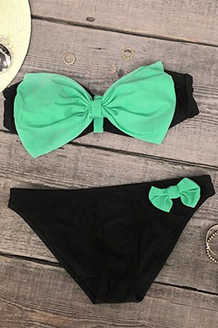 Take It to Heart Bowknot Bikini Set
