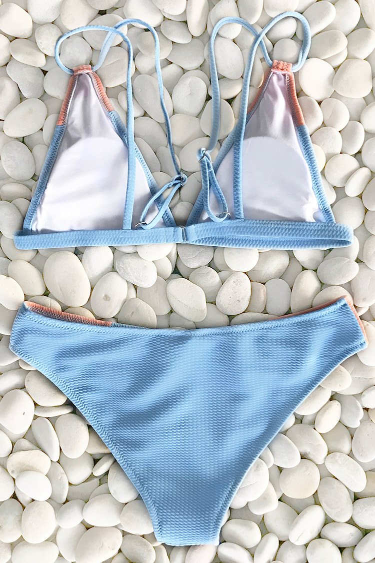 Sweet Macaron Triangle Bikini Set