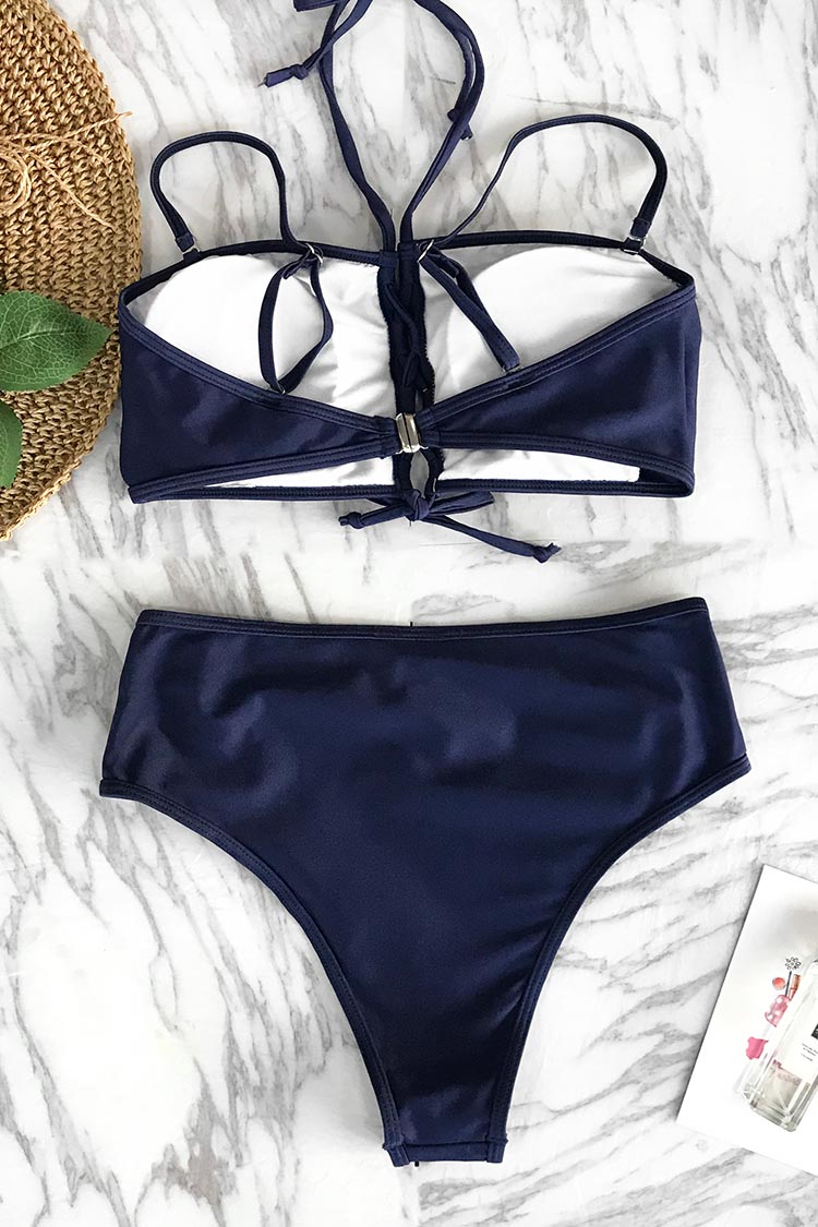 Only You Lace Up Bikini Set
