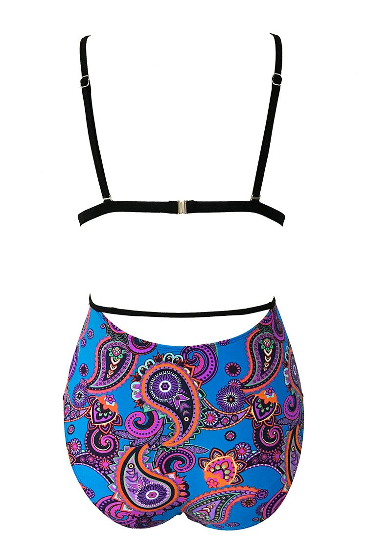 True Love Print One-piece Swimsuit