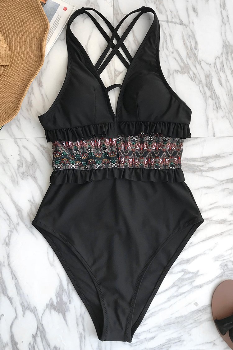 Miss Me Ruffles One-piece Swimsuit