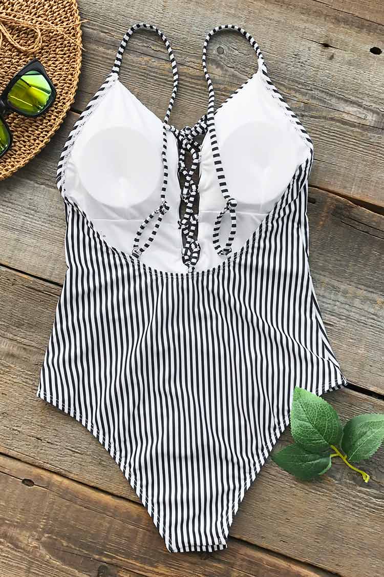 True Joy Stripe One Piece Swimsuit