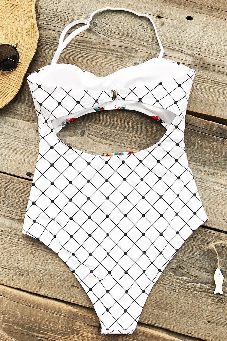 Magic Arrows Print One-piece Swimsuit