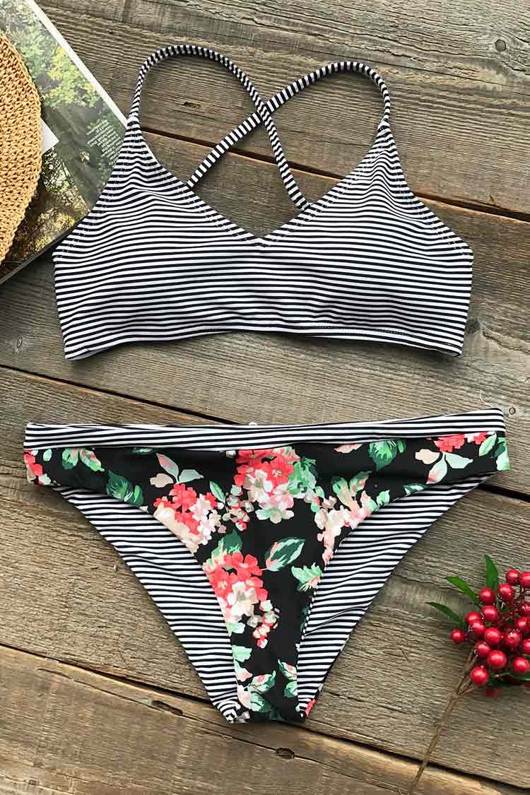 Same Story Print Bikini Set