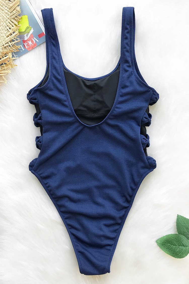 Lover's Prattle Solid One-piece Swimsuit