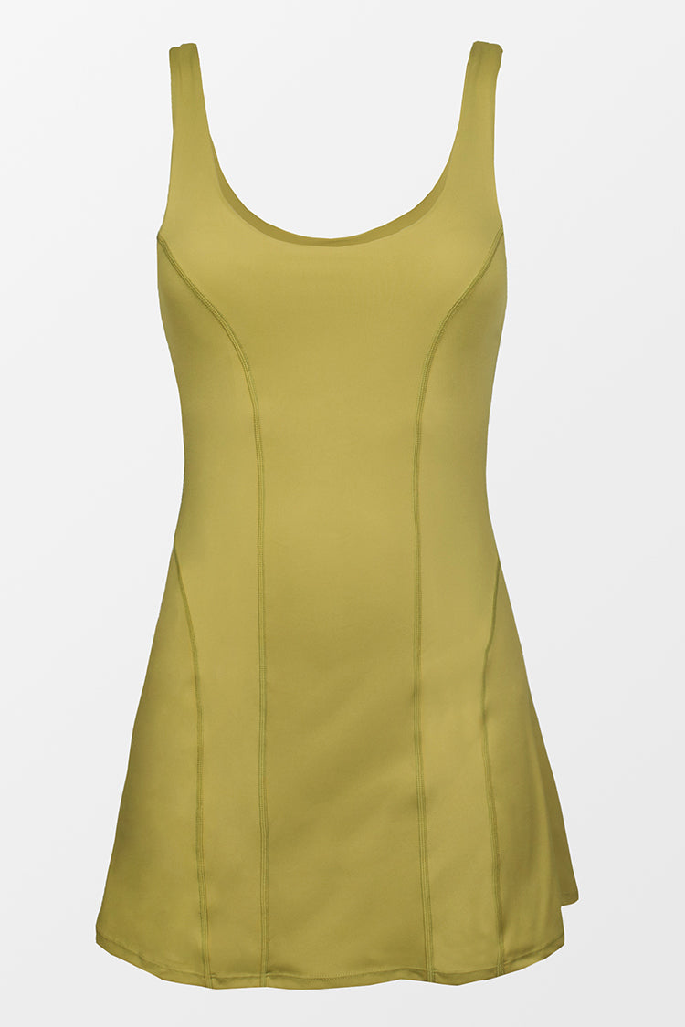 Shayna Green U-Neck Medium Support Romper