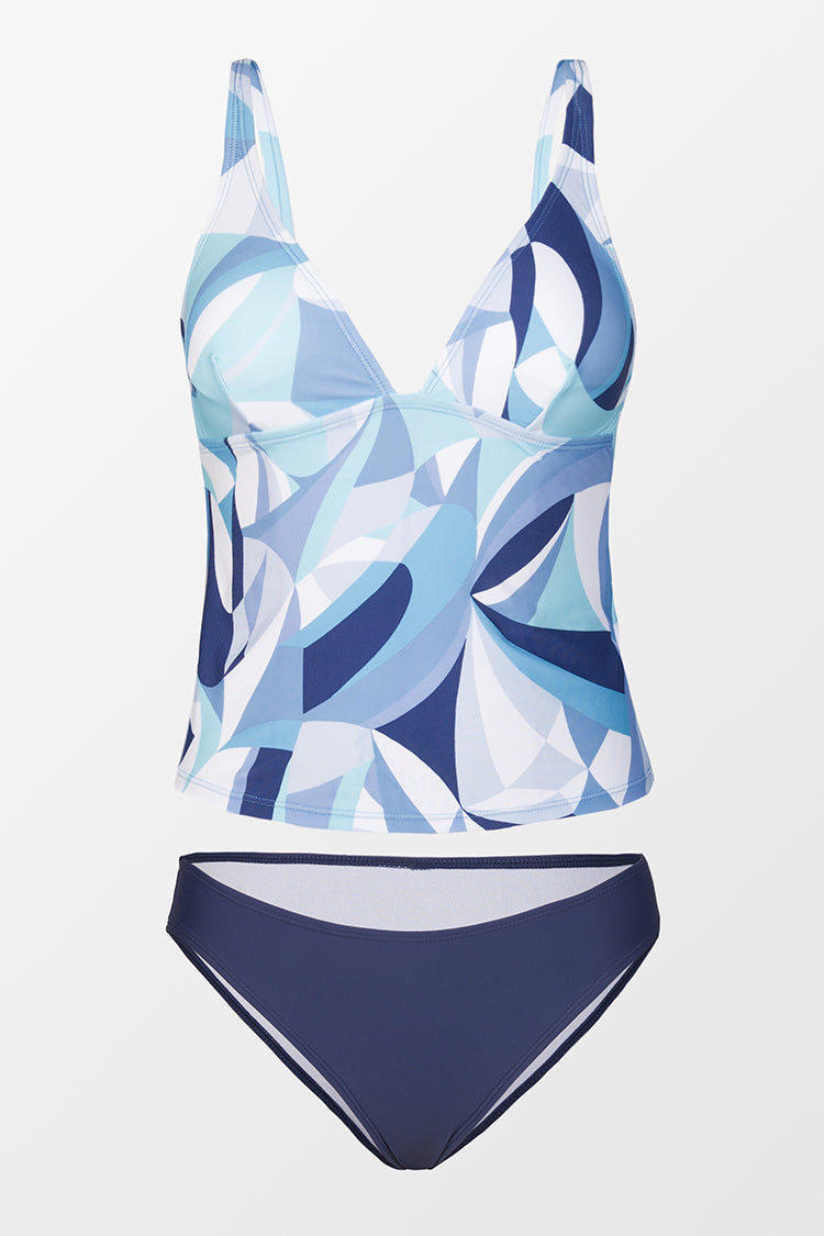 Modern Geo Tall Tri Tankini And Hipster Set