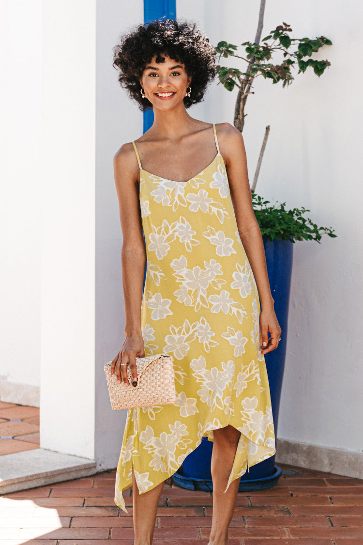 Amelie Floral Tie Back Slip Dress- Cupshe AU