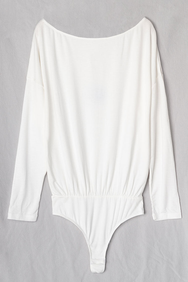 Christina Long Sleeve Drop Shoulder Bodysuit