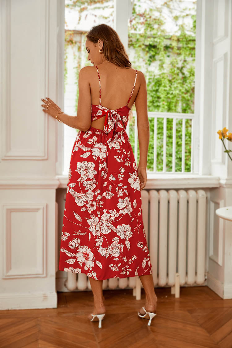 Layla Floral Button Front Slip Dress- Cupshe AU