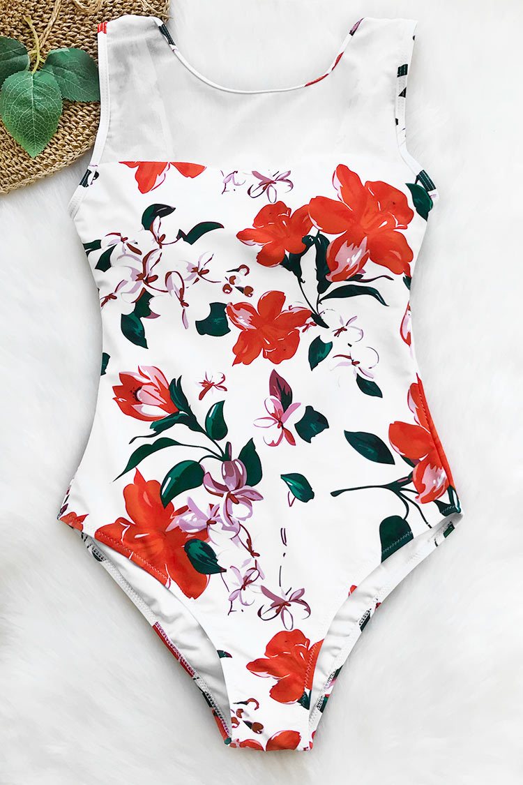 Pure Love Mesh One-piece Swimsuit- Cupshe AU