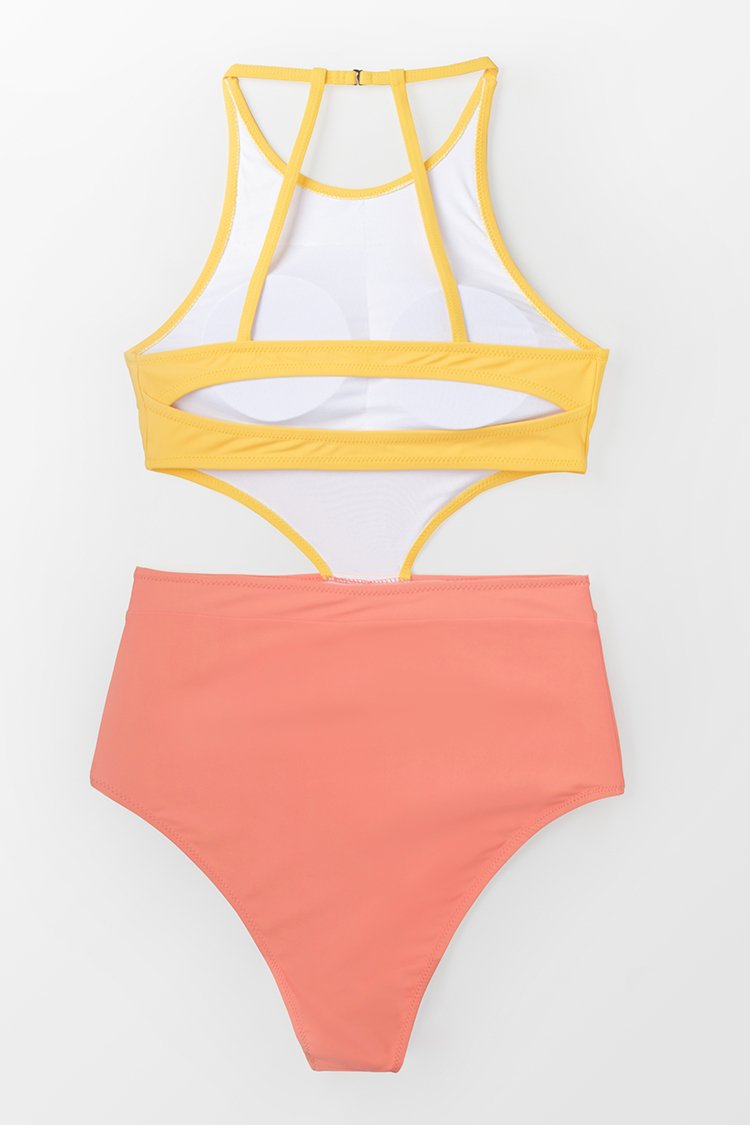 Summer Fun Color Block One-piece Swimsuit