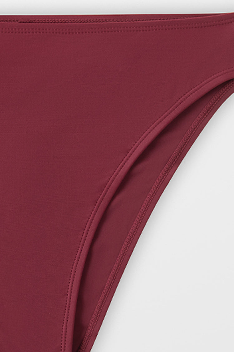 Keep It Cool Cheeky High Leg High Waist Bikini Bottom- Cupshe AU