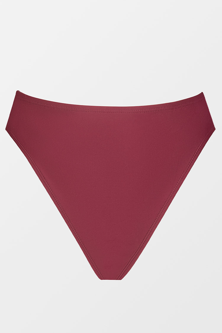 Keep It Cool Cheeky High Leg High Waist Bikini Bottom- Cupshe AU