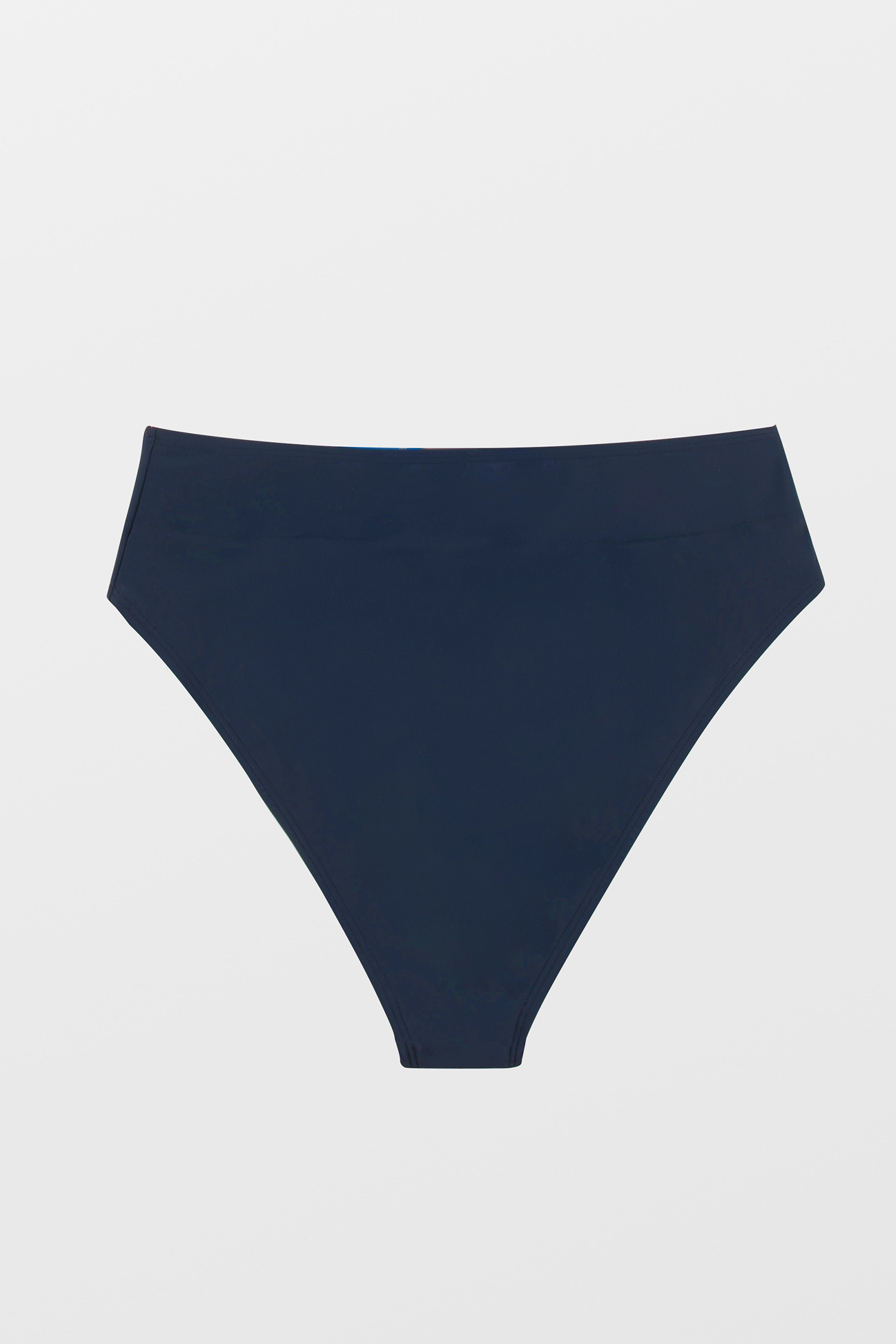 Vapor Wave Navy High Waist Bikini Bottom