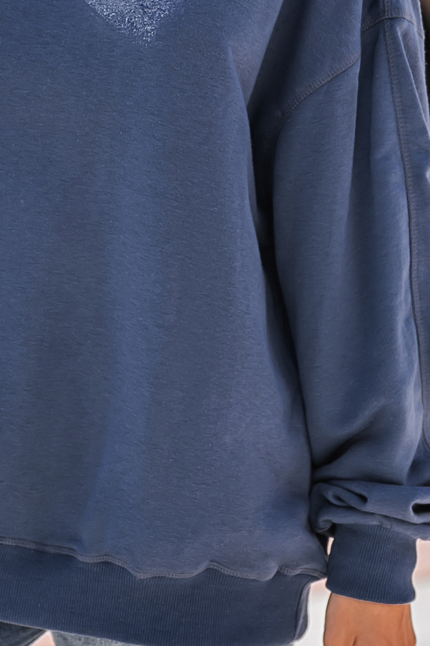 Royal Blue Drop Shoulder Pullover