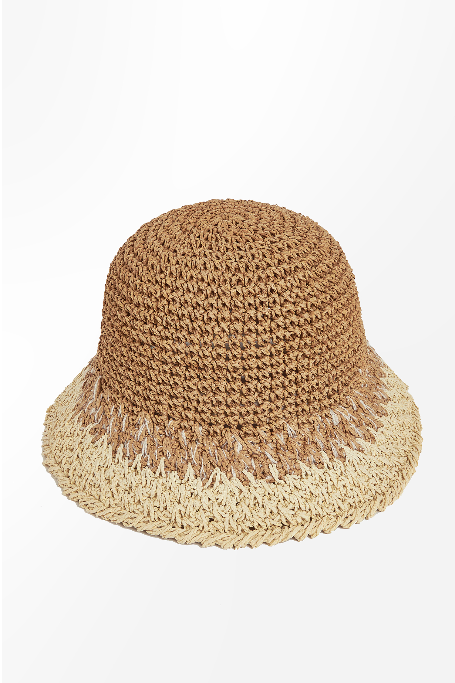 Ombre Straw Bucket Hat