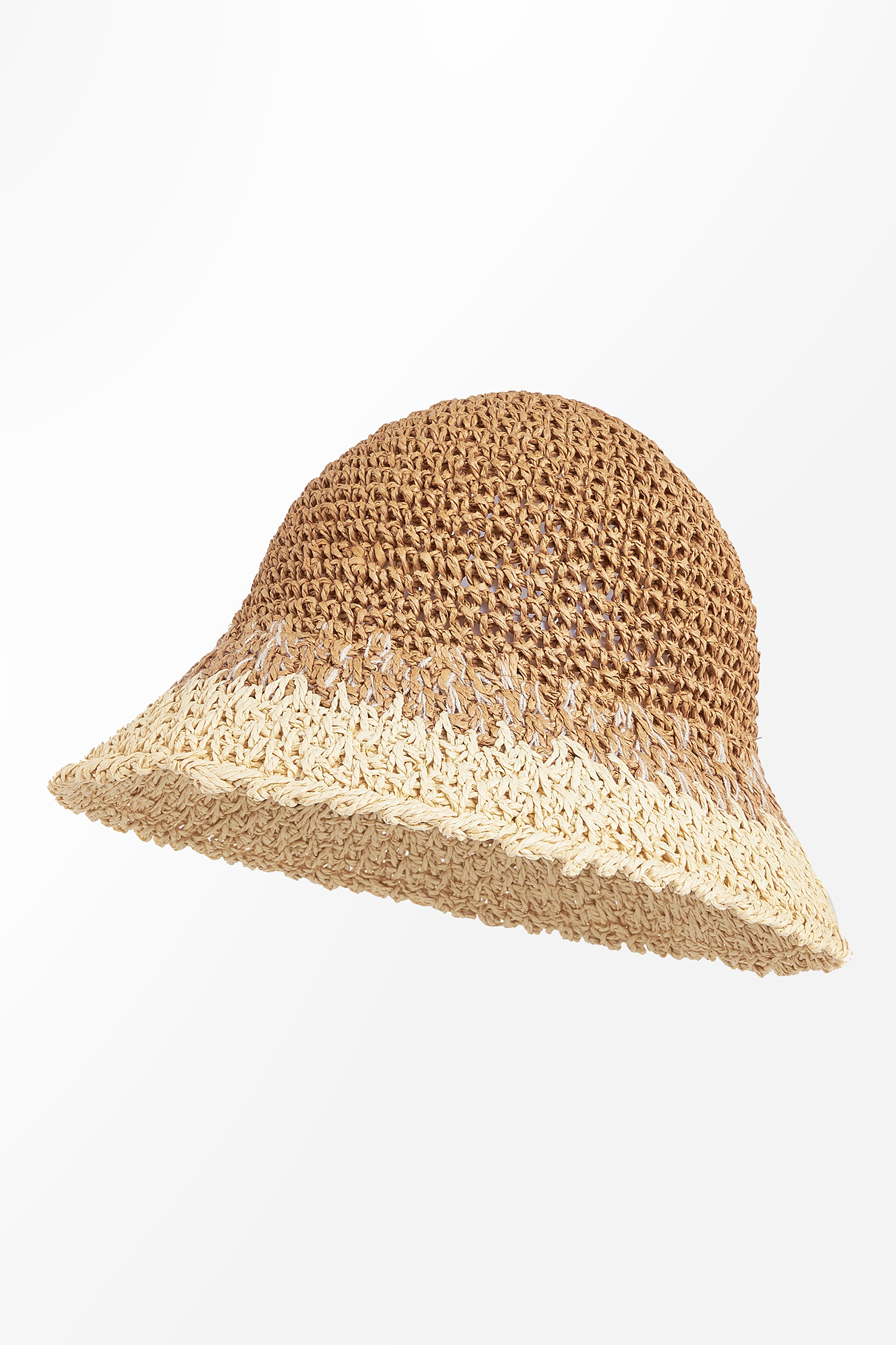 Ombre Straw Bucket Hat