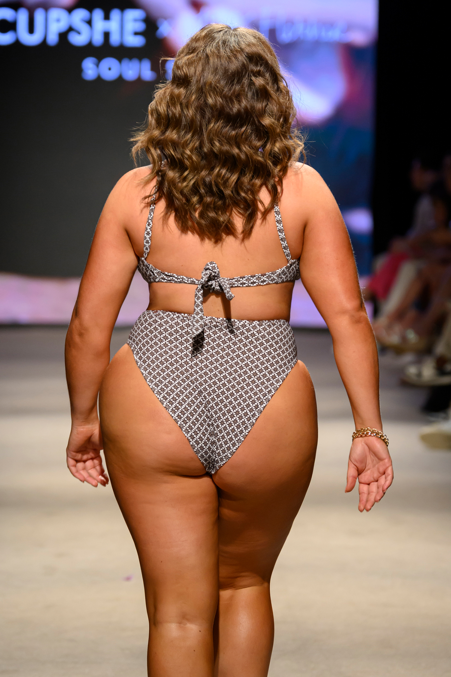 x JoJo Jagger U-Ring Tie Back Monokini Swimsuit