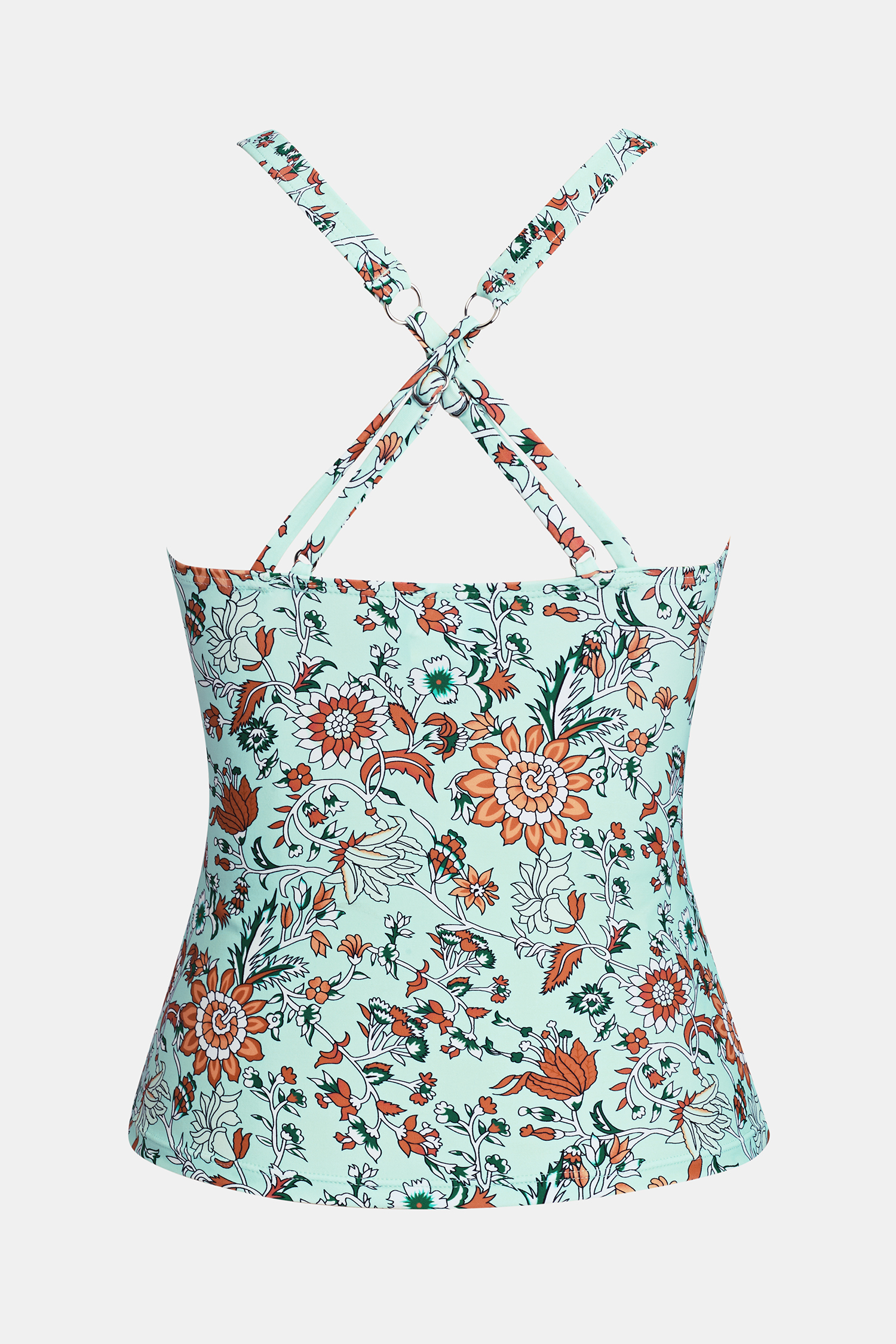 Boho Floral Tankini & Standard Bottoms Set