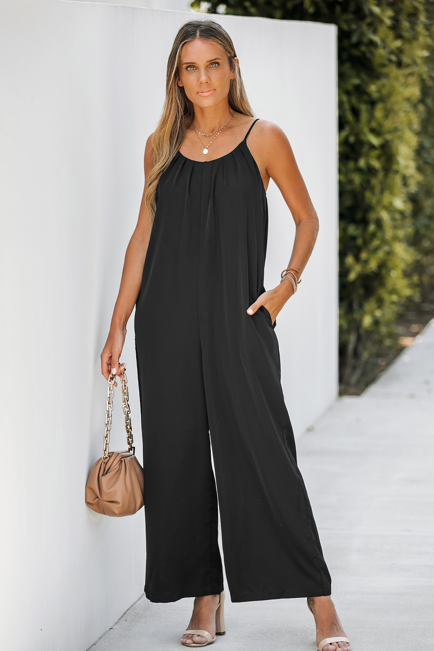 Scoop Cami Wide Leg Jumpsuit